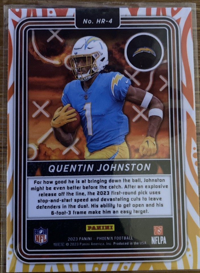 2023 Panini Phoenix QUENTIN JOHNSTON Hot Routes Silver RC Insert #HR-4 ...