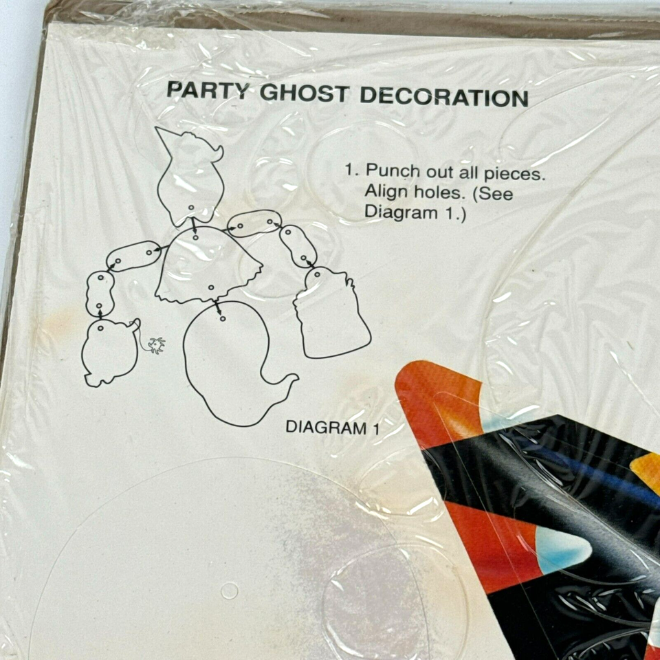 Vintage 1992 Current Halloween Party Ghost Hanging Decoration Kit ...