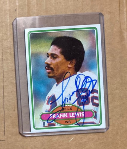 1980 Topps Frank Lewis #293 Autographed Card Buffalo Bills Steelers | eBay