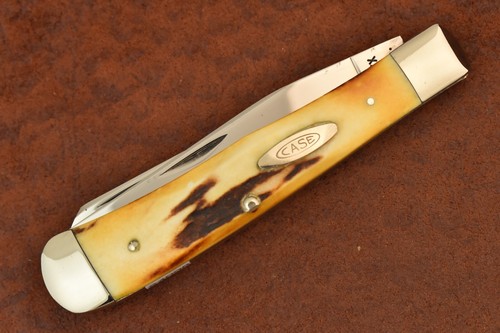 VINTAGE CASE XX USA 1970 10 DOT STAG FULL SIZE TRAPPER KNIFE 5254 NICE (24098) | eBay