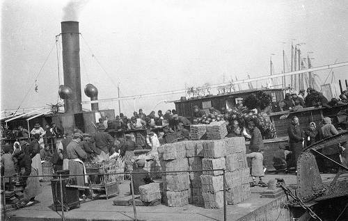 Shanghai China, loading dock crowded with people and cargo OLD PHOTO | eBay