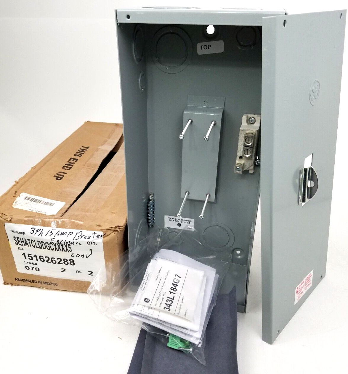 TE100S GE Type 1 Enclosure 15A-100A for SEDA, SEHA, & SEPA Breakers NEW ...