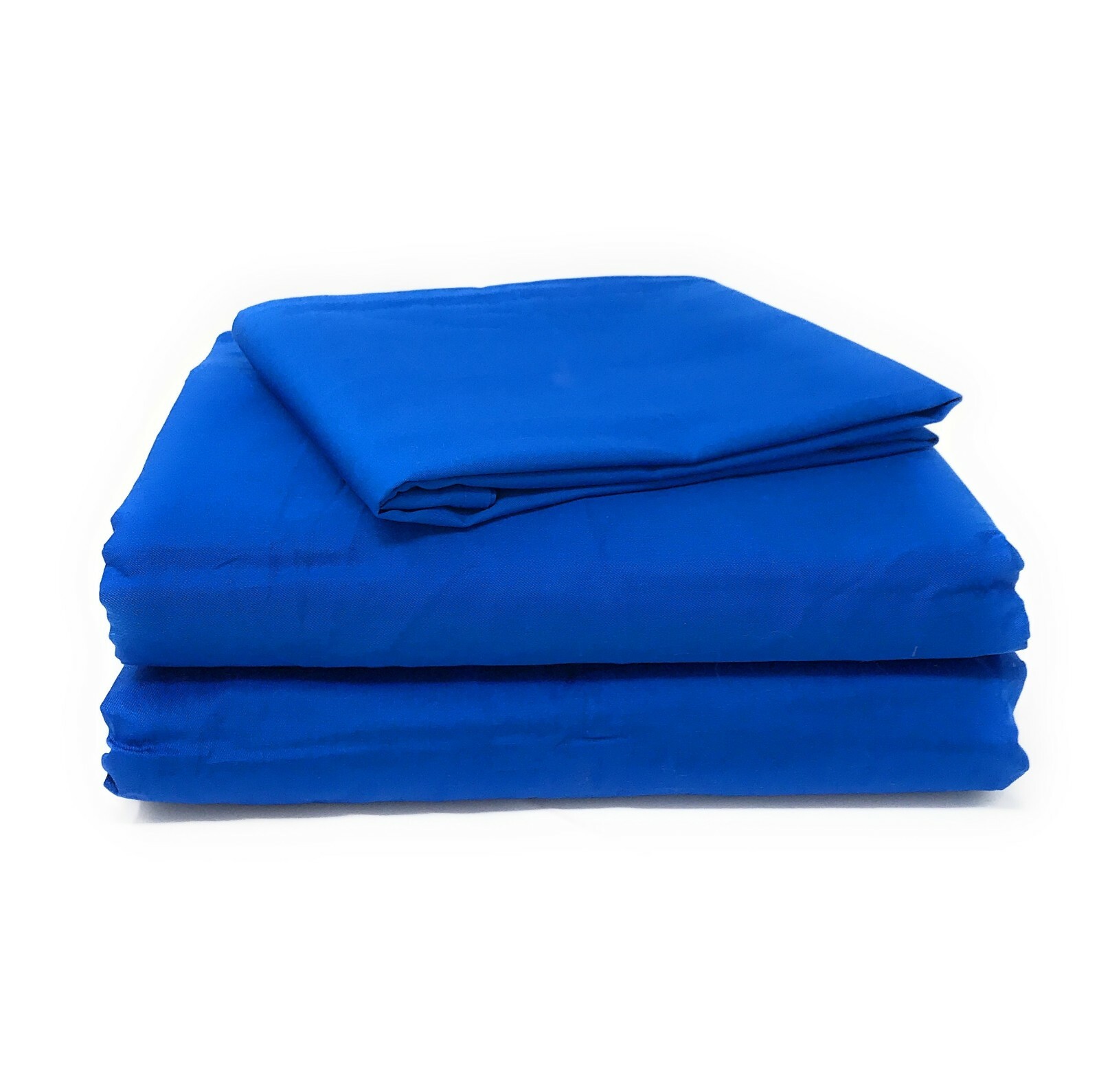 Tache 3 Piece Cotton Solid Bright Royal Blue Fitted Bed Sheet Only | eBay