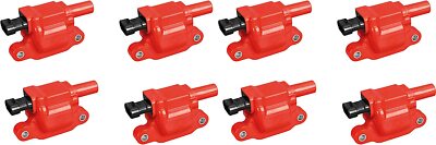 8pcs RED Performance LS Square High Voltage Coil Packs for GM Gen IV ...