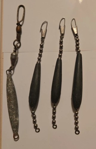 Vintage Swivel Fishing Bead Chain Sinkers Large With Extra | eBay