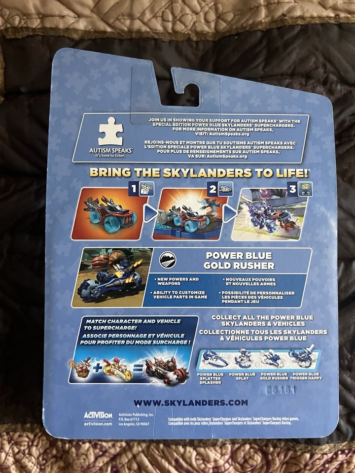 Powder Blue Gold Rusher - Skylanders Superchargers NIB New In Box | eBay
