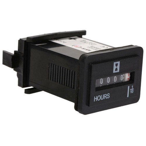 Portable Generator Hour Meter Gauge AC/DC10-80V Quartz Hour Meter Time ...