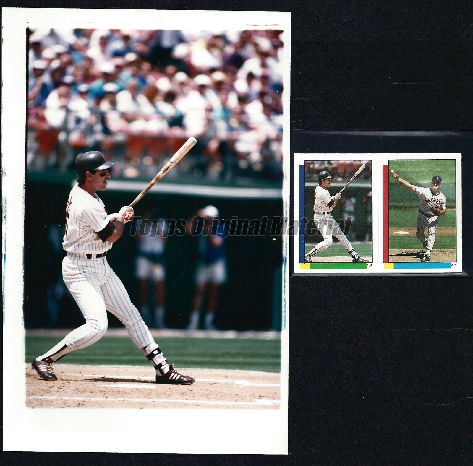 Jack Clark Padres 1990 Topps Sticker Original Match Photo 5x8 Vault ...