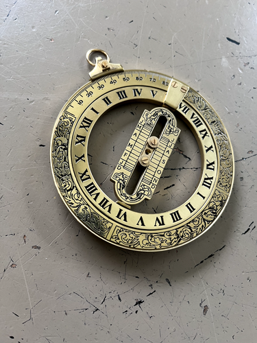 vintage Franklin Mint 1987 universal Equinoctial Ring Dial brass | eBay