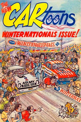 Vintage Reproduction Racing Poster Cartoons Winter National POSTER 24 X ...