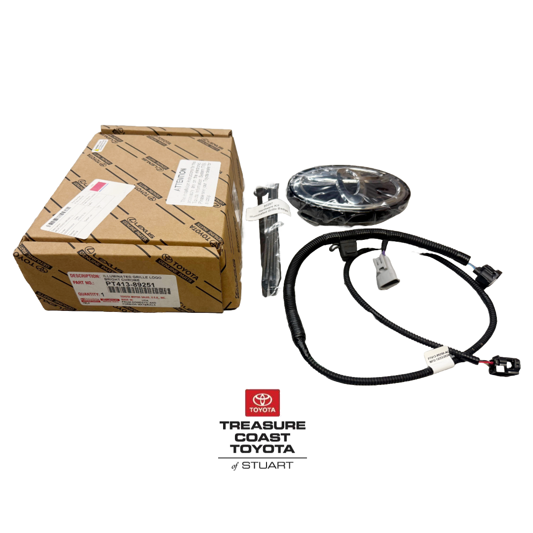 New Genuine OEM 2025 Toyota 4Runner Illuminated Front Emblem: Chrome | eBay