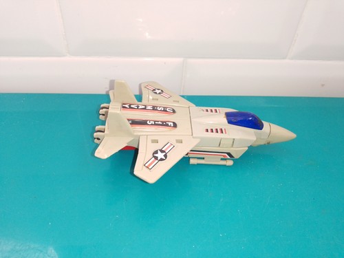 Figurine ancien Vintage avion Jet US F.15 Navy Transformer Robot Maisto ...