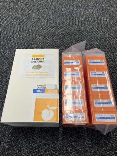 Apricot Designs Box of 960 (10x96) 50ul EZ Load Pipette Tips 050-096-EZ ...