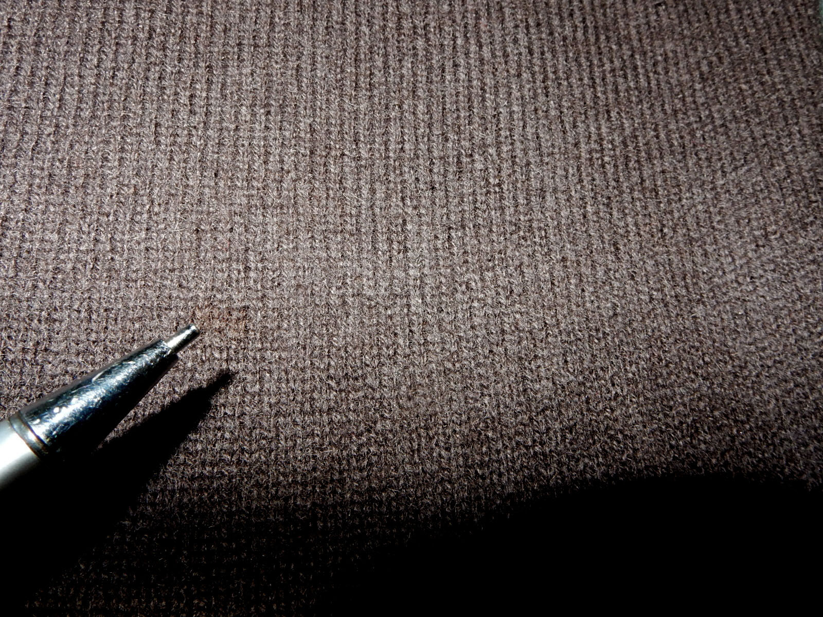 GREYLAND 100% CASHMERE BROWN WITH GRAY TINT V-NECK LONG SLEEVE SWEATER ...