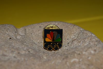 1988 "NBC"OLYMPIC GAMES MEDIA DOMED ENAMEL PIN | eBay