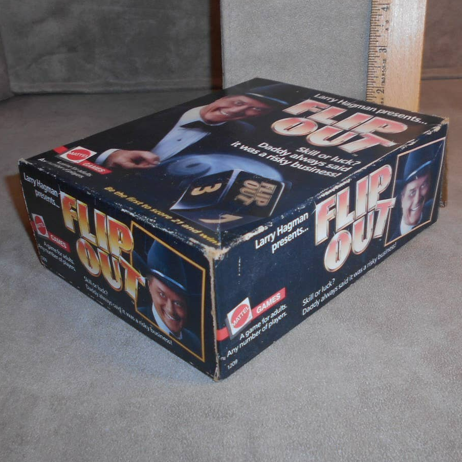 1985 Larry Hagman Flip Out Game #1209 Vintage Mattel Dallas JR Complete ...