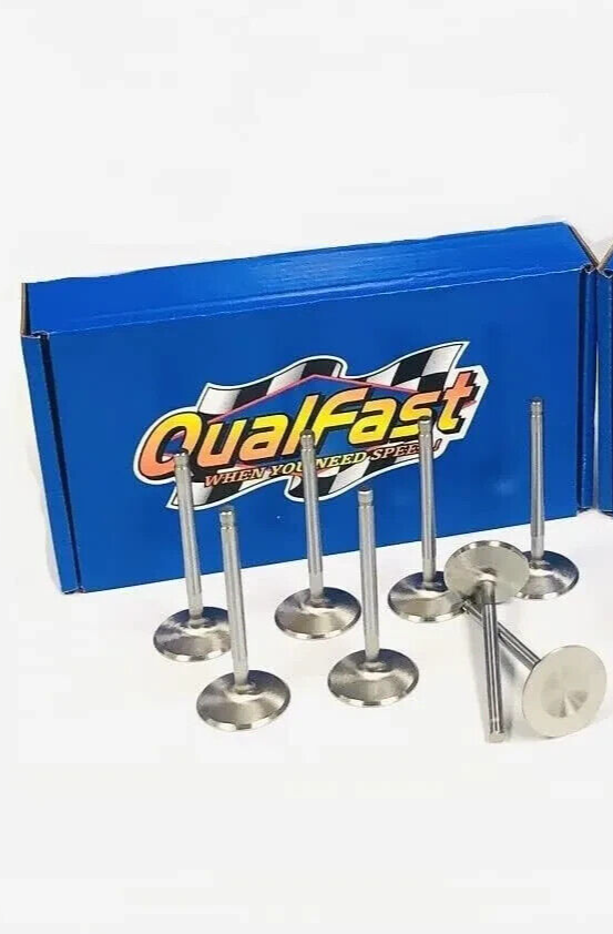 Chevy SB 283 327 350 400 STAINLESS Intake+Exhaust Valves Set 16 | 2.02 ...