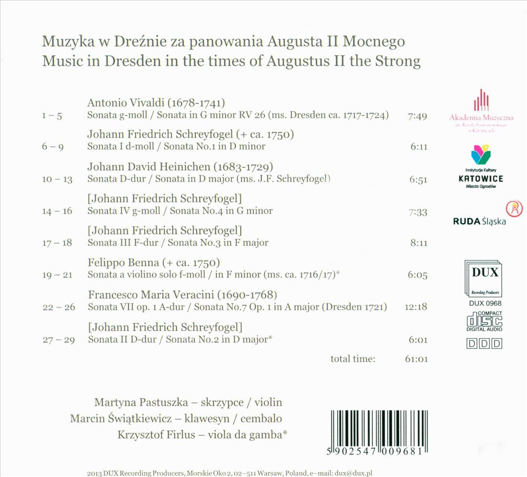 MARTYNA PASTUSZKA/MARCIN SWIATKIEWICZ/KRZYSZTOF FIRLUS MUSIC IN DRESDEN ...