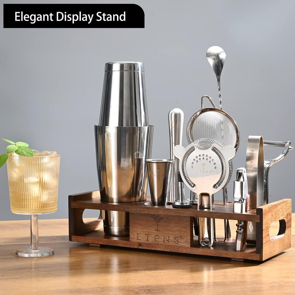 Mixology Bartender Kit Bar Tool Set Cocktail Making Kit Boston Shaker ...