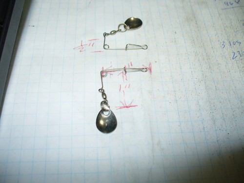 50 Colorado Jig Spinner With Wire & Swivel Silver Blade SMALL SIZE 0 ...