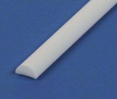 Evergreen Scale Models Styrene Plastic Half Round Railway Scratch ...