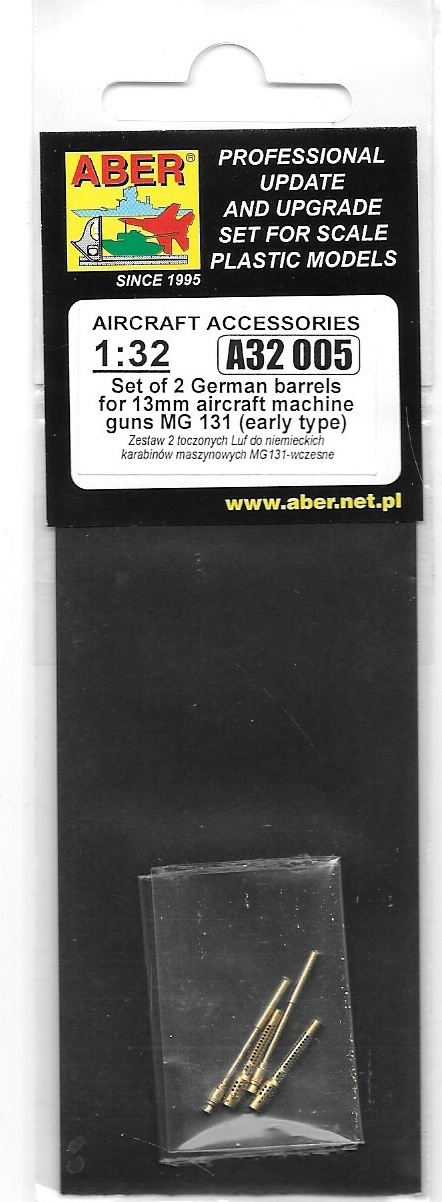 Aber German 13mm MG 131 Early Type Barrels Messerschmitt Junkers Fw Bf ...
