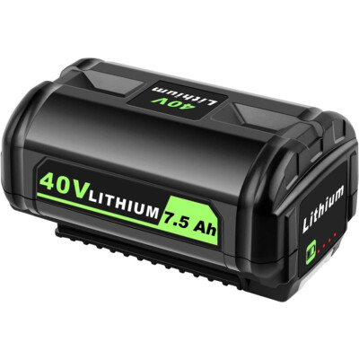 40V 7.5Ah Lithium Battery For Ryobi RY40180 RY40200 RY40022 RY40201A ...