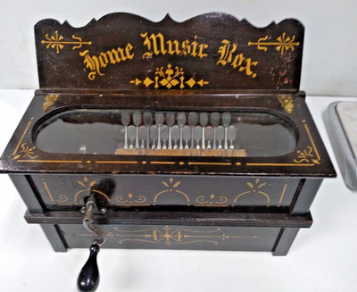 Home Music Box Roller Crank Organ 1903 W/ 1 cob | eBay