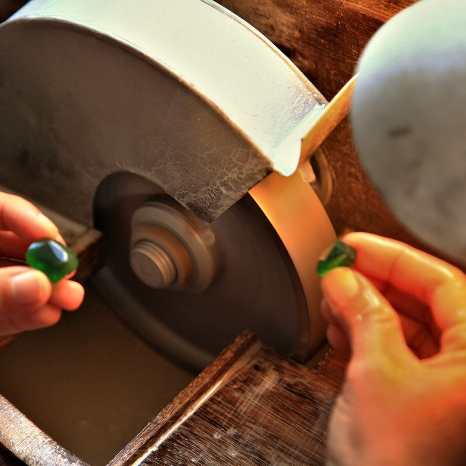 Diamond Lapidary Wheel 6 Inch x 1 Inch Arbor Hole 600 Grit Grinding ...