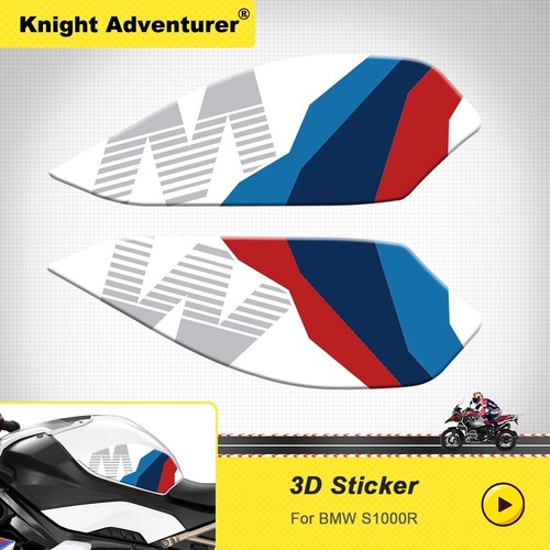 For 2019~2024 BMW S1000R 3D Gel Side Fuel Tank Protector Pad Cover ...