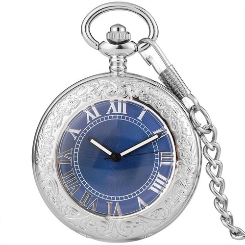 Pocket Watch Transparent Fob Watches Vintage Mechanical Automatic Self ...
