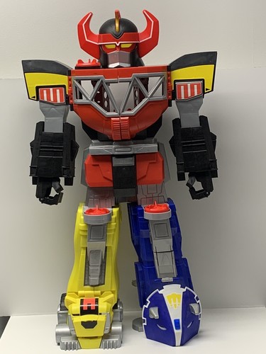 Large 27” Giant Mighty Morphin' Power Rangers Megazord Imaginext Lights ...