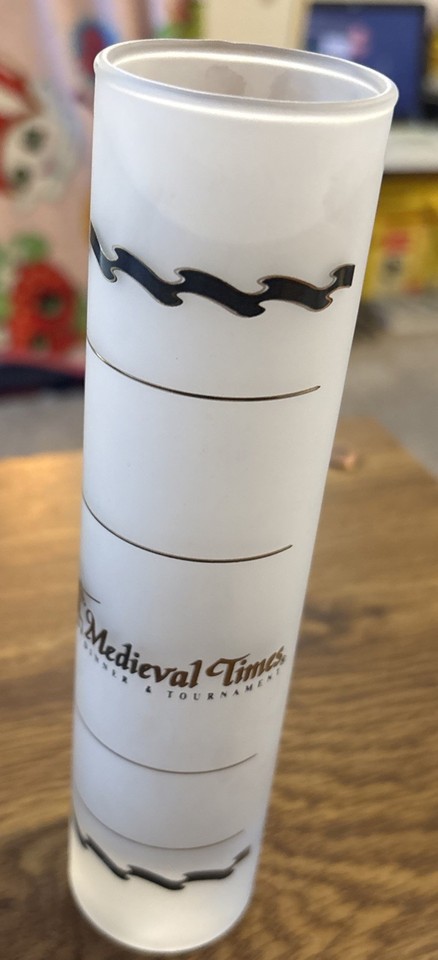 Medieval Times Dinner & Tournament 7-1/2" Tall Frosted Shot Glass Queen ...