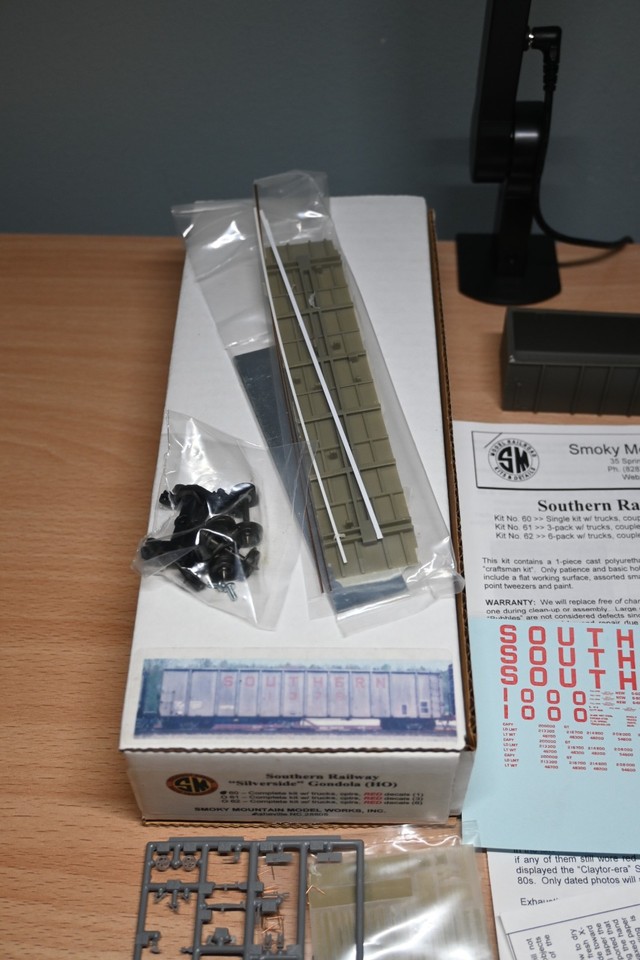 HO Smokey Mountain Model Works #60 Southern Railway Silverside Gondola ...