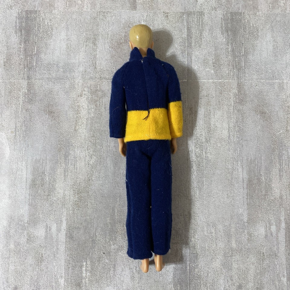 Vtg 1960's KEN Blonde Molded Painted Hair Straight Leg Ken Doll 1963 ...