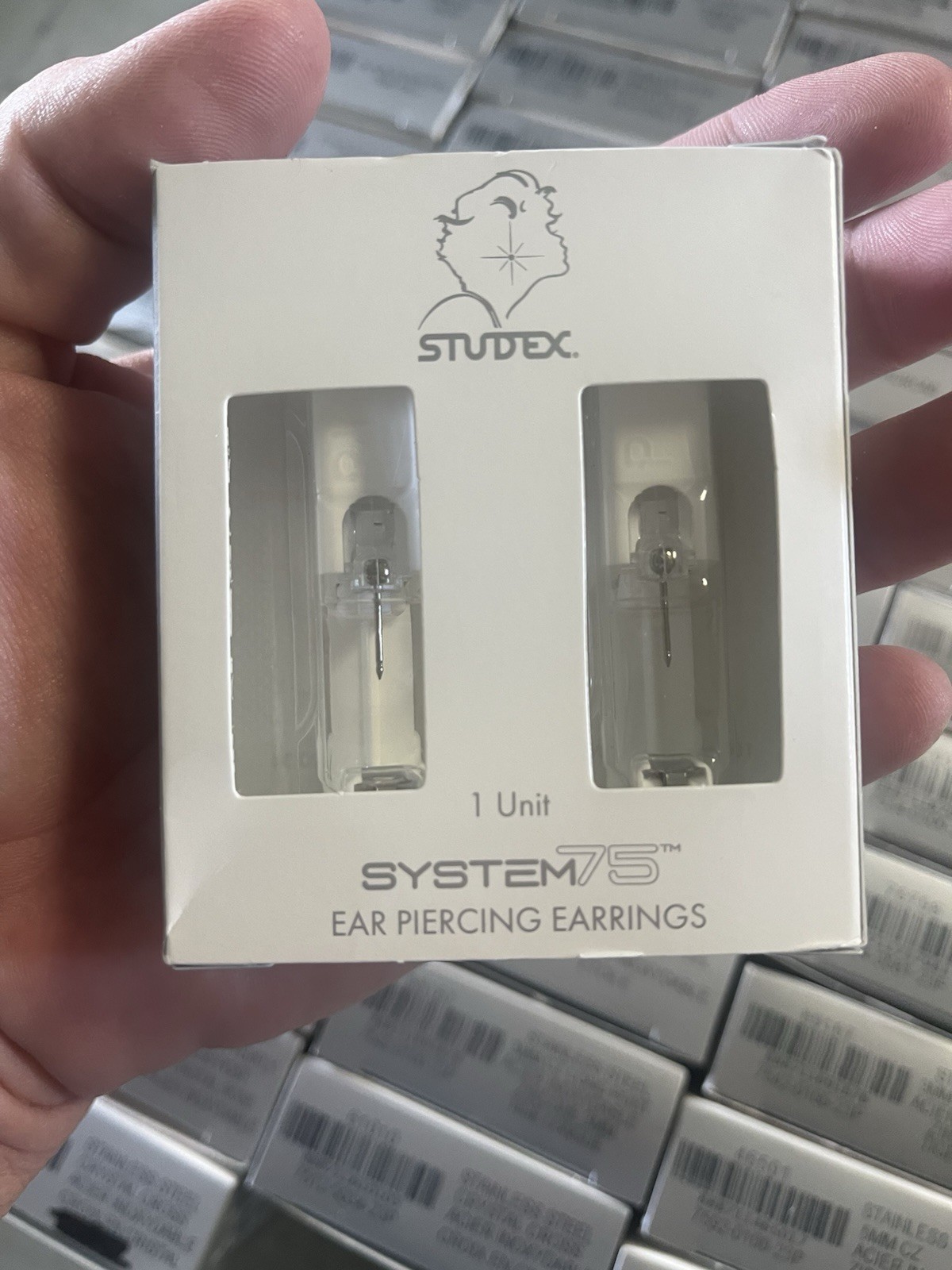 Lot Of 20 14kt Gold & white Gold Studex System 75 Piercing Earrings Ear Pierce | eBay