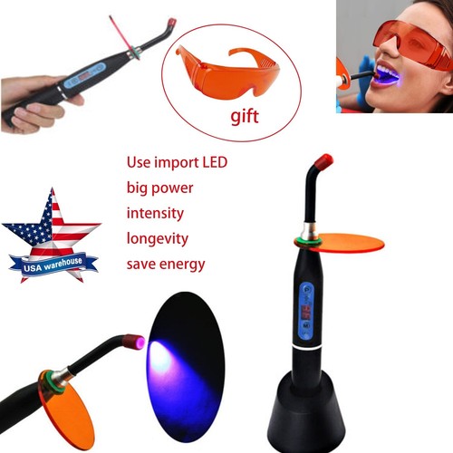 Dental LED Wireless Cordless Curing Light Lamp Resin Cure 1500mw ...