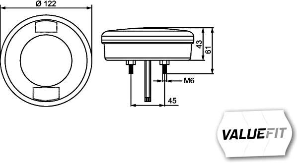 HELLA Reverse Light Black LED 2ZR357027-041 | eBay