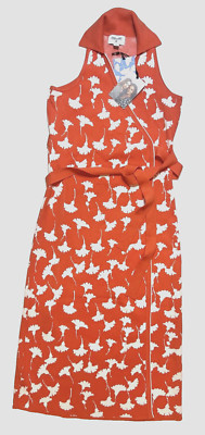 Diane Von Furstenberg DVF Target Cherry Tomato Sweaterknit Wrap Midi ...