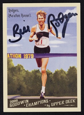 Bill Rodgers Signed 2009 Upper Deck Goodwin Champions #128 - Marathon ...
