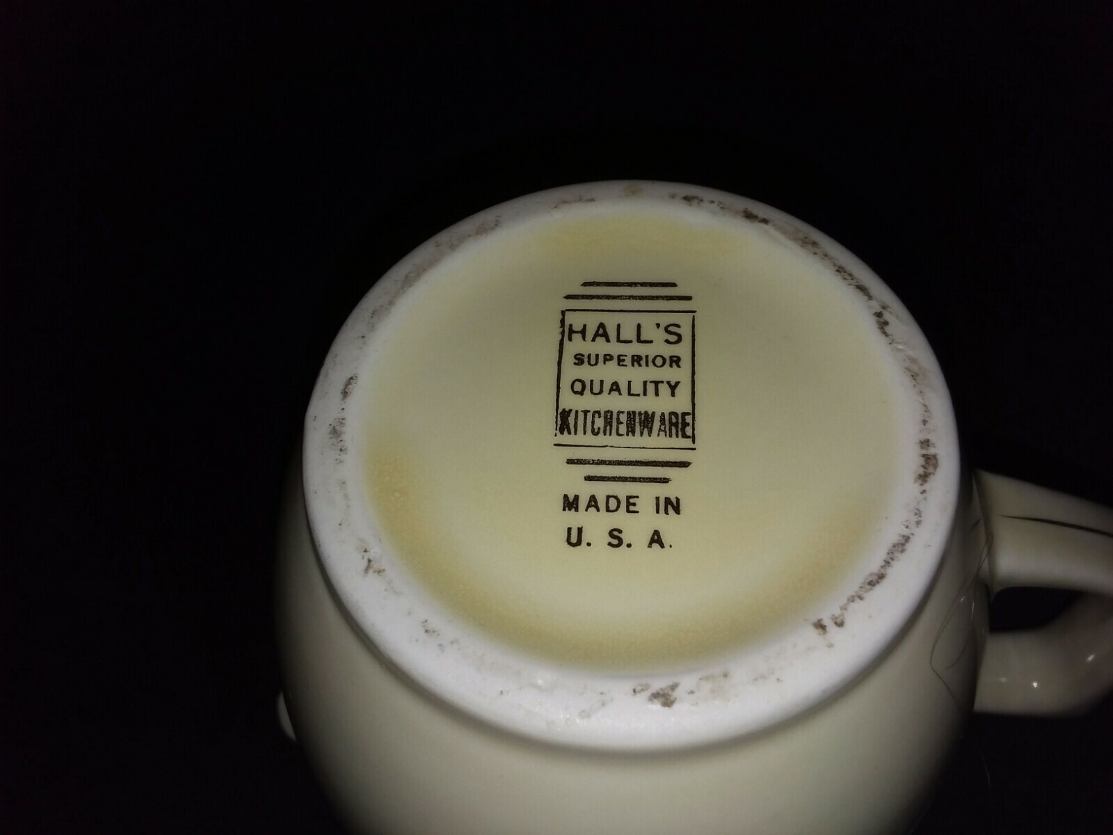 Halls Superior Silhouette Medallion Jug Pitcher Quality USA Kitchenware ...