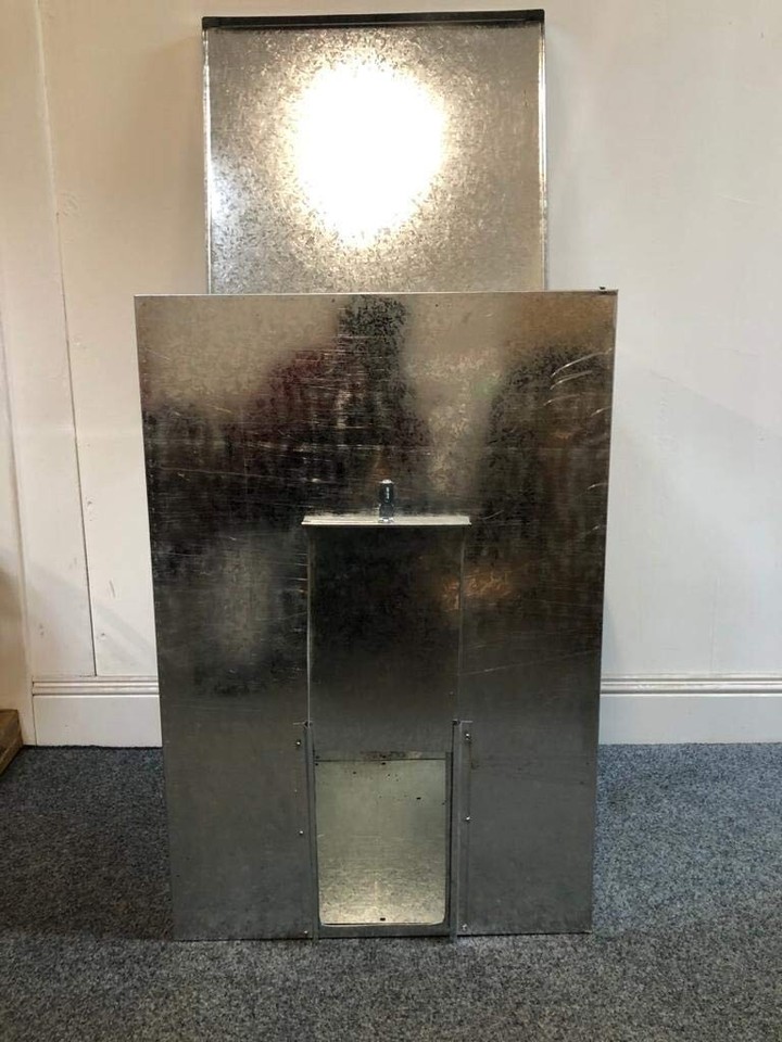 Galvanised Steel Metal Coal Bunker Heavy Duty Coal Fuel Storage 125KG ...