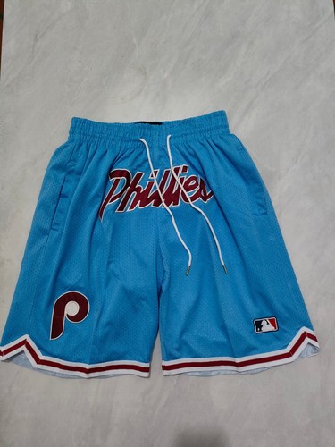 Hot Philadelphia Phillies Major League Baseball Men Blue Shorts Size:S ...