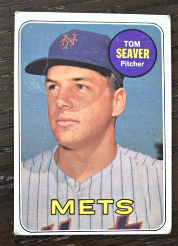 1969 Topps Tom Seaver #480 New York Mets Vintage 60s MLB Baseball Card ...