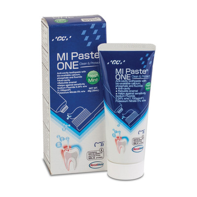 GC MI Paste ONE Anti Cavity Toothpaste Fresh Mint Flavor 46g Tube 1/Pk ...