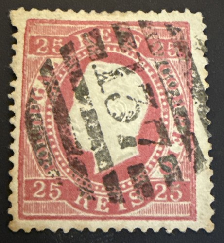 1870-76 Portugal King Luis I 25 Reis Stamp Red Used Stamp | eBay