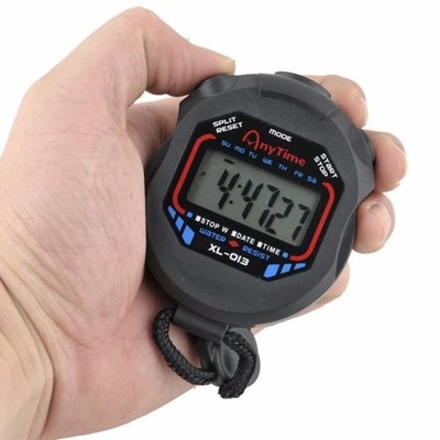 Digital Professional Handheld LCD Chronograph Sports Stopwatch Timer ...
