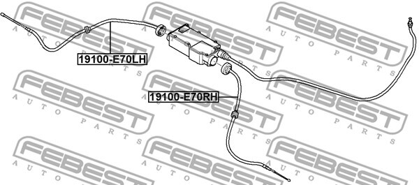 19100-E70LH FEBEST Cable parking brake for BMW for sale online | eBay