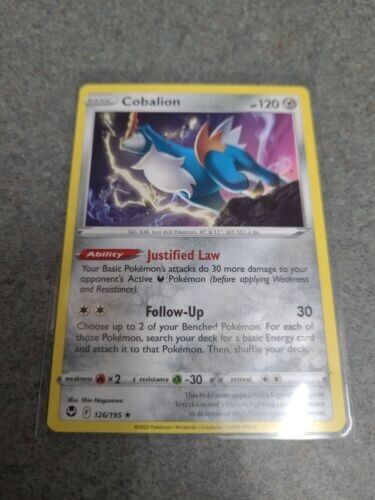 Pokémon TCG Cobalion Silver Tempest 126/195 Regular Rare | eBay
