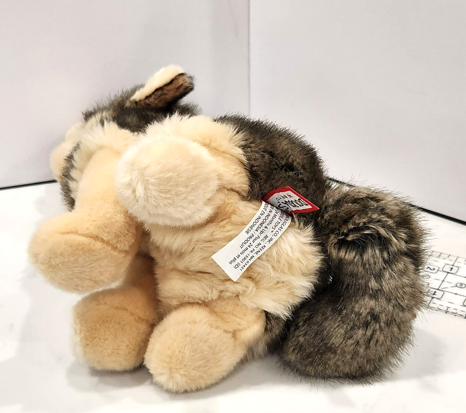 Raina the Wolf Plush Douglas The Cuddle Toy Howling Sitting Beige ...